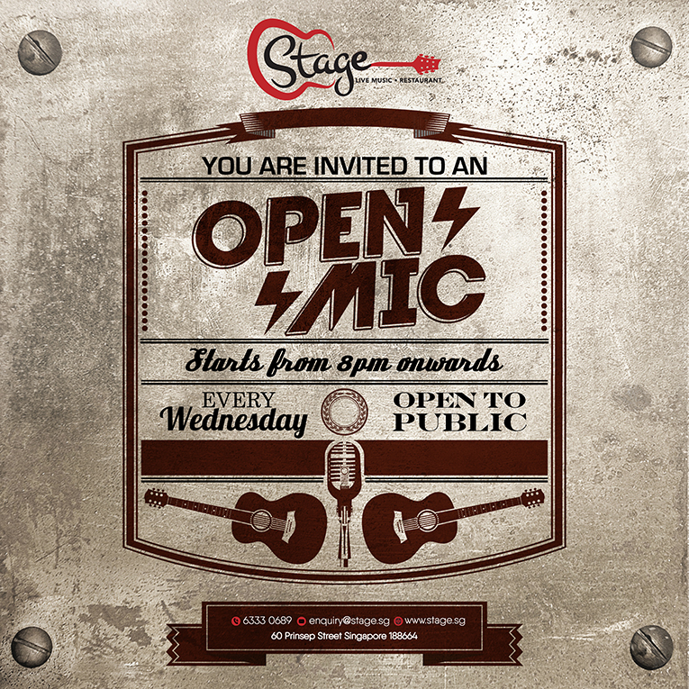 OPEN MIC STAGE EXPERIENCE - ALL ABOUT CITY - SINGAPORE