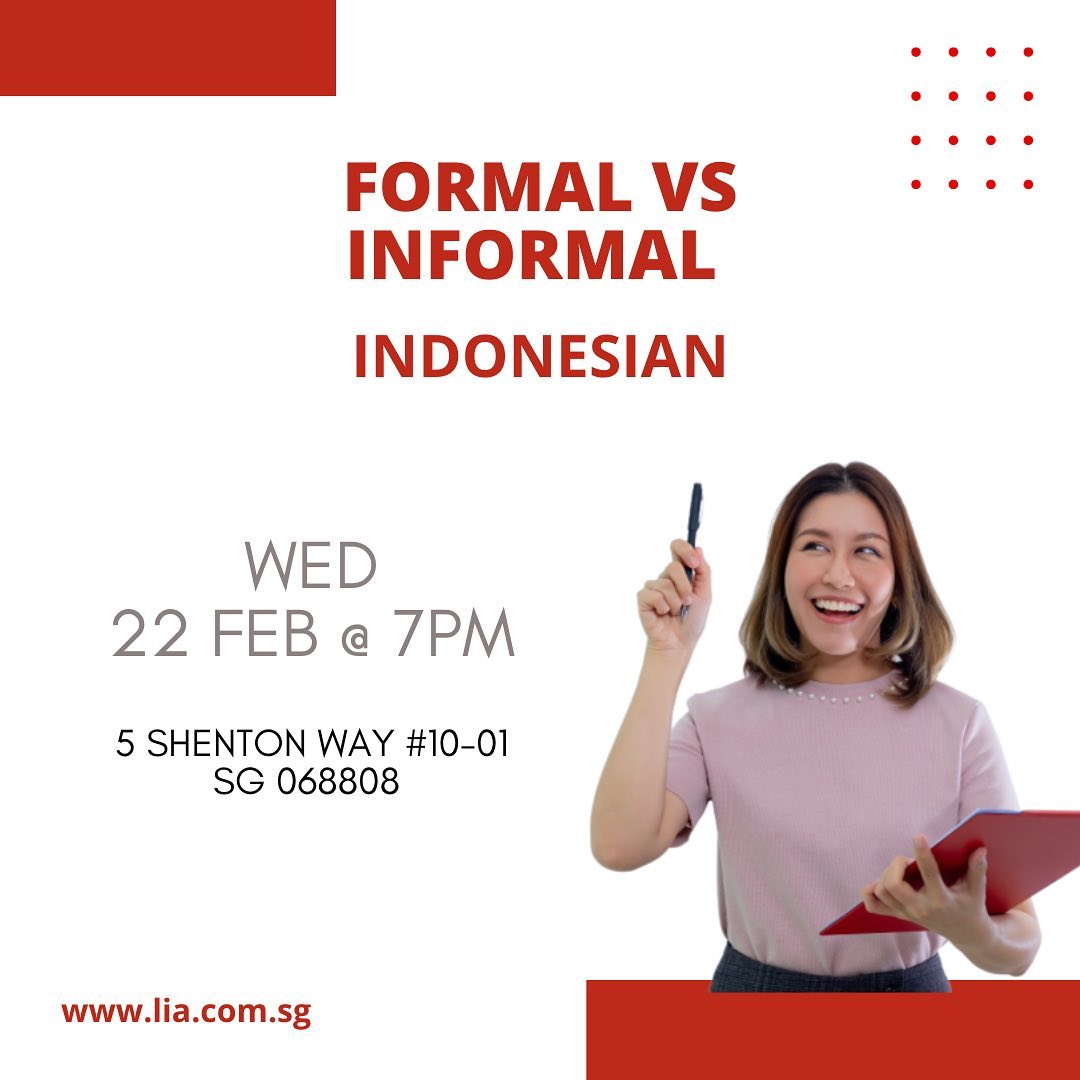 Formal vs Informal Indonesian - ALL ABOUT EVENTS