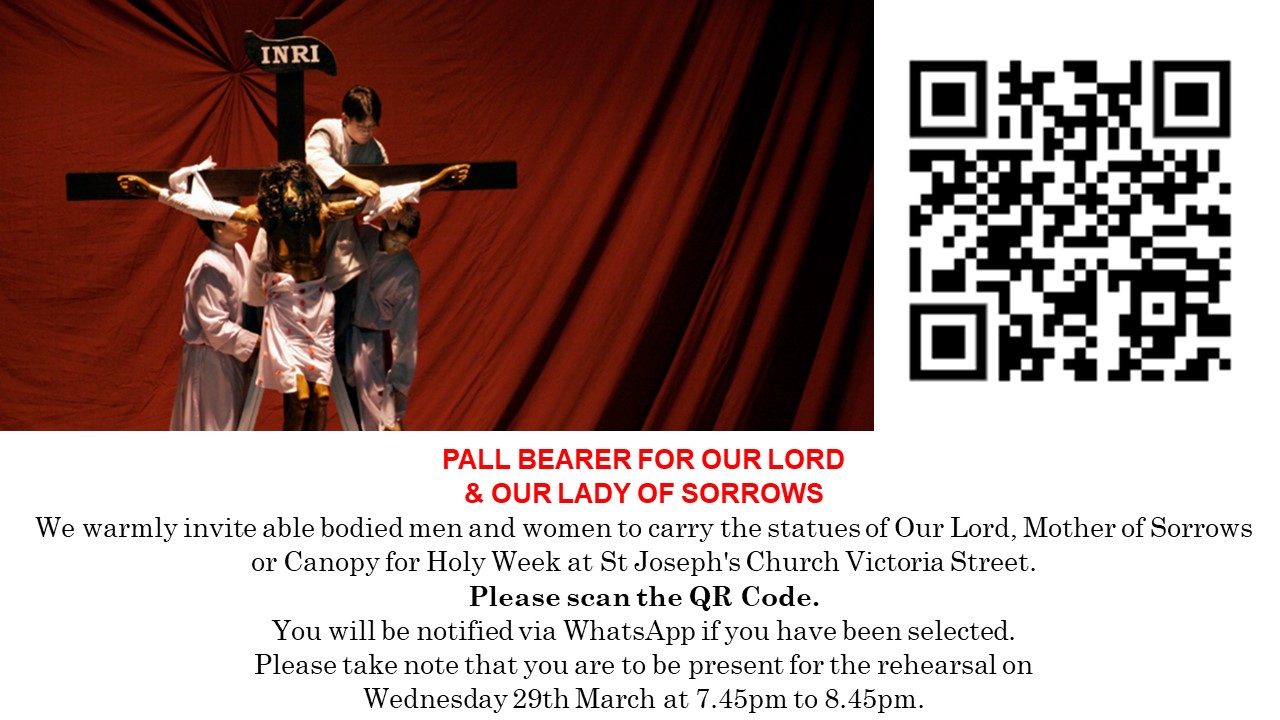 PALL BEARER FOR OUR LORD & OUR LADY OF SORROWS - ALL ABOUT EVENTS