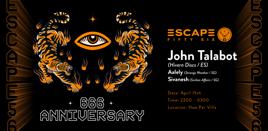 ESCAPE 56 '666' Anniversary: John Talabot - ALL ABOUT EVENTS
