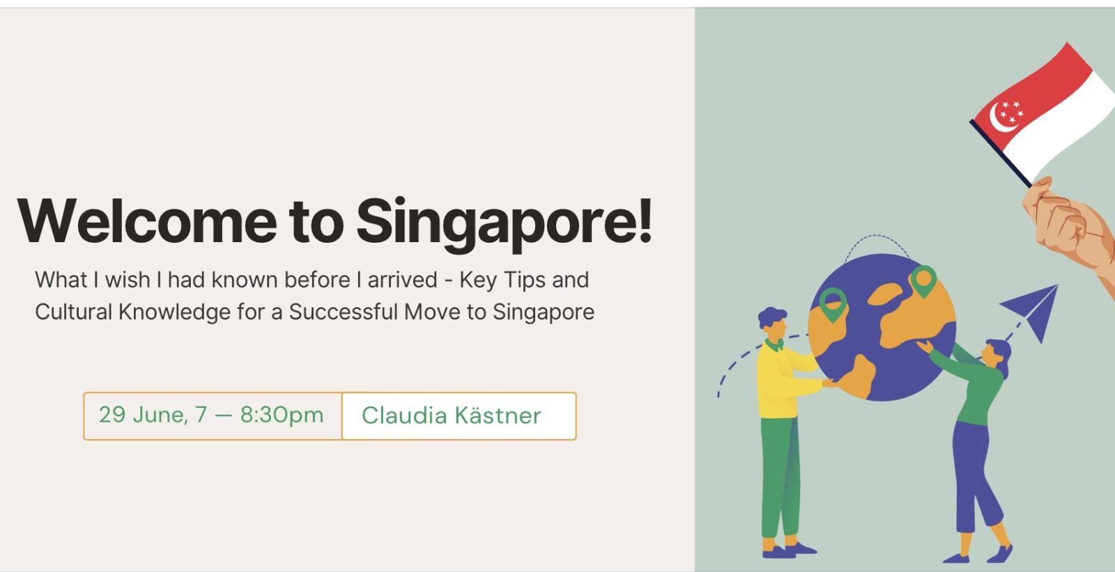 Webinar: Welcome to Singapore - Good to know - ALL ABOUT EVENTS