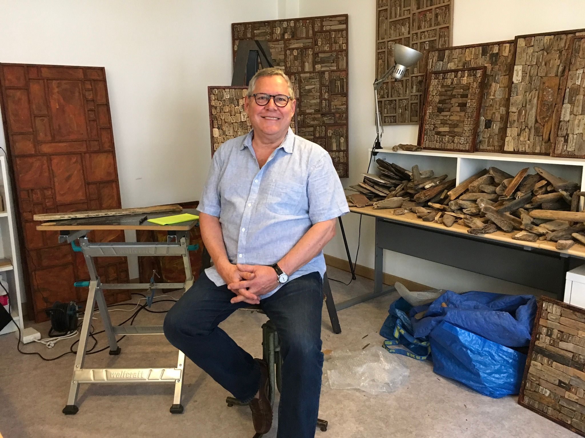 French Artist Marc Bourlier at the Affordable Art Fair 2023